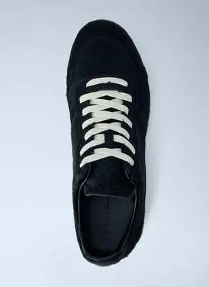 Rick Owens Leather Lace-up Sneakers