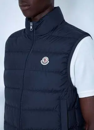 Moncler Contrin Down Gilet - Blue