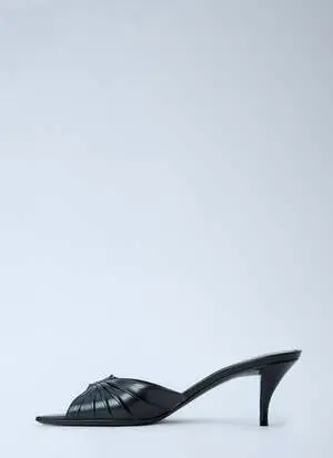 Saint Laurent Babylone" Heeled Mules - Black