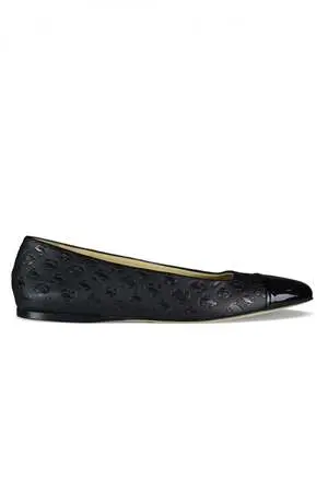 JIMMY CHOO Watson Flat Ballerinas - Black