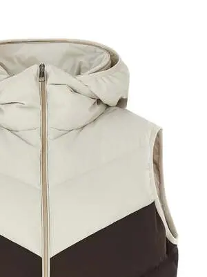 Kiton Chevron Quilted Padded Vest - Multicolor