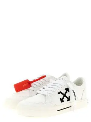 Off-White Vulcanized Canvas Low Top Sneakers - Multicolor