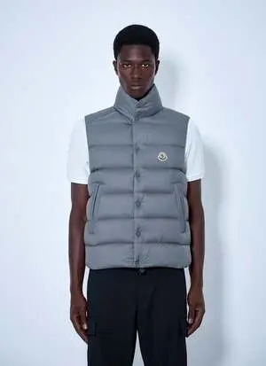 Moncler Tibb Down Gilet - Gray