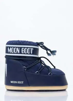 Moon Boot Icon Low Nylon Lace-up Boots - Blue
