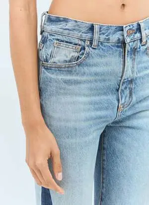 Chloé Flared Patchwork Jeans