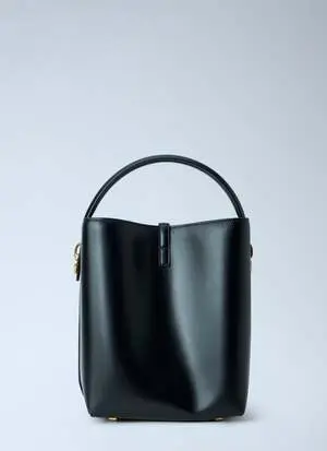 Saint Laurent Le 37 Leather Bucket Bag - Black