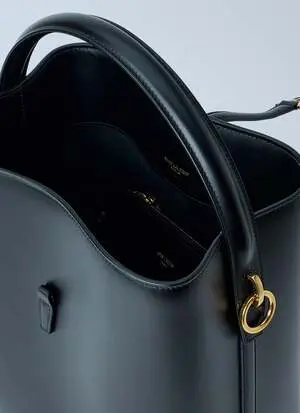 Saint Laurent Le 37 Leather Bucket Bag - Black