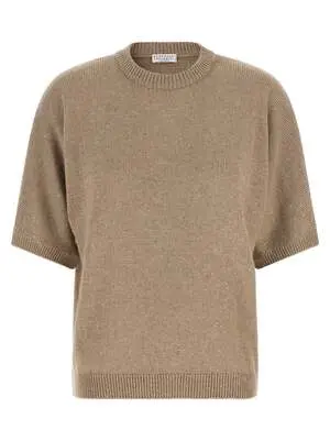 Brunello Cucinelli Diamante' Sweater - Cream