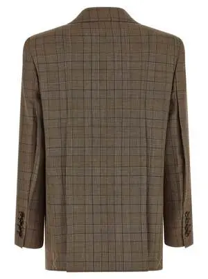 Chloé Check Double-breasted Blazer
