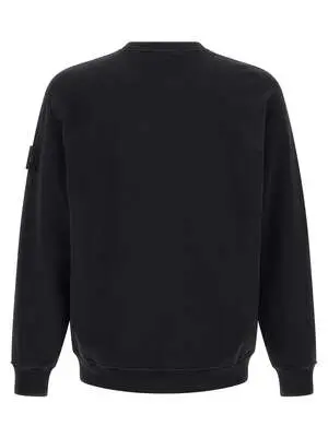 Stone Island Ghost Badge Sweatshirt - Black