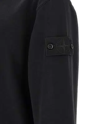 Stone Island Ghost Badge Sweatshirt - Black