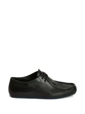 JIL SANDER Lace-up Loafers With Piping - Black