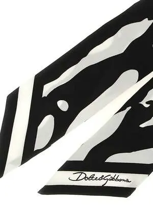 Dolce & Gabbana Zebra Print Scarf
