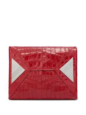 Attico Crocodile-effect Tote Bag - Red