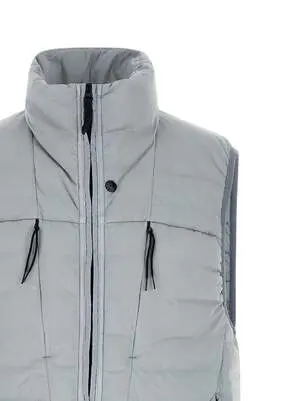 Stone Island Padded Vest With High Neck - Gray