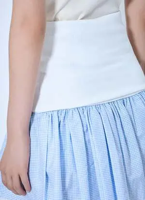 Miu Miu Pleated Mini Skirt - Blue