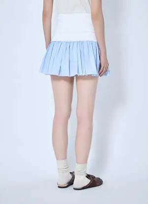 Miu Miu Pleated Mini Skirt - Blue