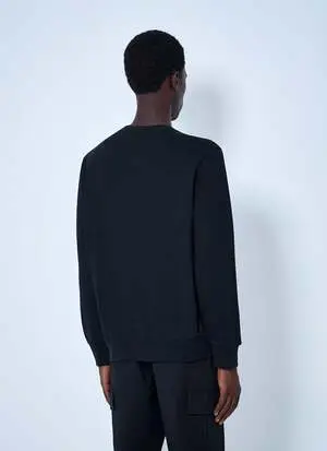 Moncler Cotton Logo Motif Crewneck Sweatshirt
