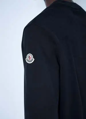 Moncler Cotton Logo Motif Crewneck Sweatshirt