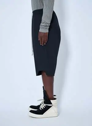Rick Owens Basket Swingers Heavy Poplin Shorts - Black