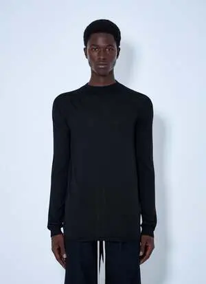 Rick Owens Fine Knit Crewneck Sweater - Black