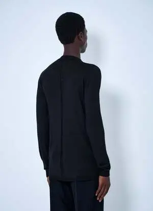 Rick Owens Fine Knit Crewneck Sweater - Black
