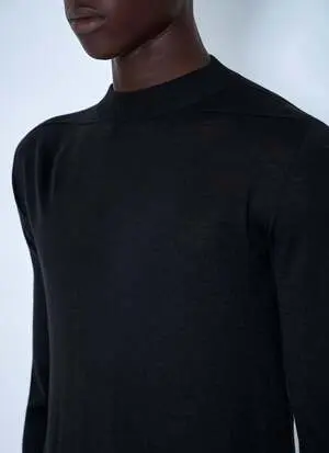 Rick Owens Fine Knit Crewneck Sweater - Black
