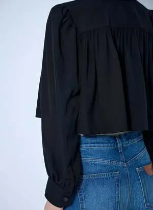 Chloé Gathered Cropped Jacket