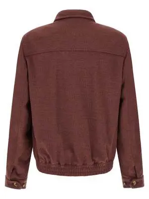 Brunello Cucinelli Virgin Wool Beaver Bomber Jacket - Multicolor
