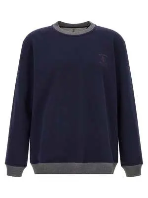 Brunello Cucinelli Crewneck Sweatshirt With Embroidered Logo