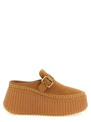 Chloé CHLOE Nama Sabots Cream