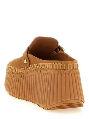 Chloé Nama Sabots - Cream
