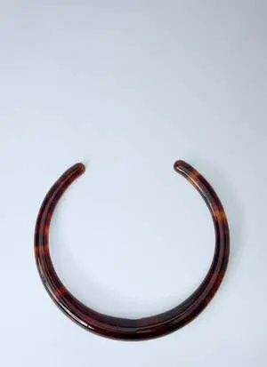 TOTEME Sculpted Collar Necklace - Brown