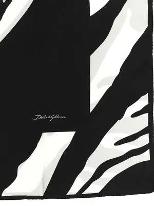 Dolce & Gabbana Zebra Print Scarf