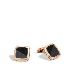 John Hardy Classic Chain Cufflinks With Black Onyx