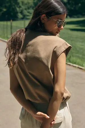Avec Les Filles Cropped Cargo Vest Jacket