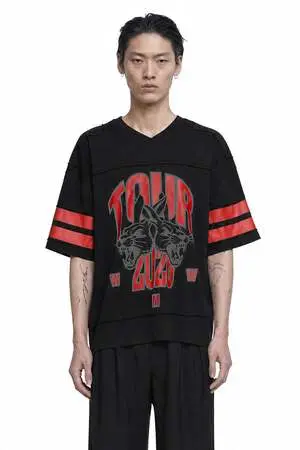 WHOMADEWHO X Tour College Tee - Black