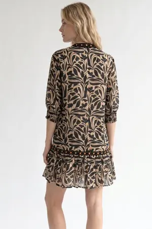 EXQUISE Bettine Embroidered Mini Dress
