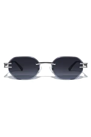 COSSINO Emil Rimless Oval Sunglasses - Black
