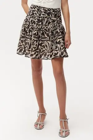 EXQUISE Camile High Rise Pleated Mini Skirt