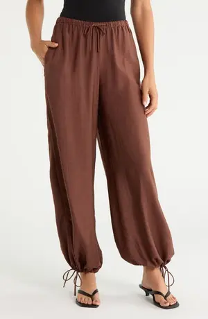 NOBODY'S CHILD Violet Cuffed Pants - Brown
