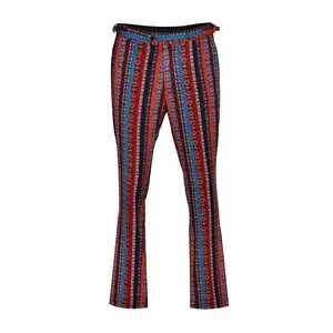 DAVID WEJ Dareski Tribal Print Side Adjuster Trousers Multi - Orange