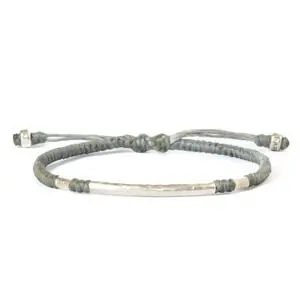HARBOUR UK Little Björn Sterling Silver Rope Bracelet - Grey