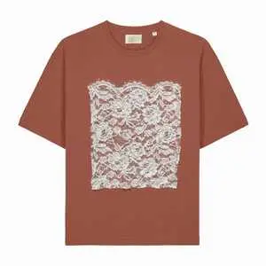 EFFEI Lumière Lace Tee - Orange