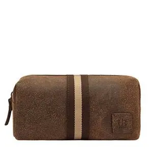 LLOYD BAKER Leo Genuine Leather Washbag - Brown