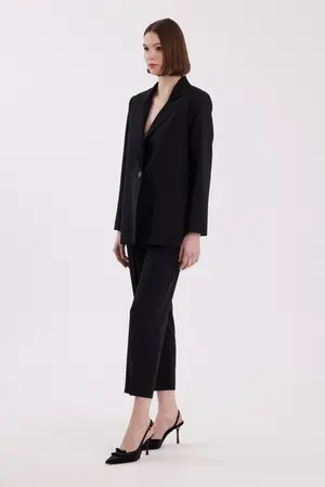 GIZIA Jacket And Carrot-leg Pants Set