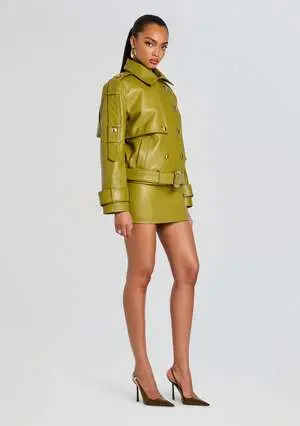 Retrofete Yseld Leather Jacket - Basil
