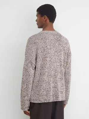 REISS Norwood Cotton-blend Marled Relaxed Jumper
