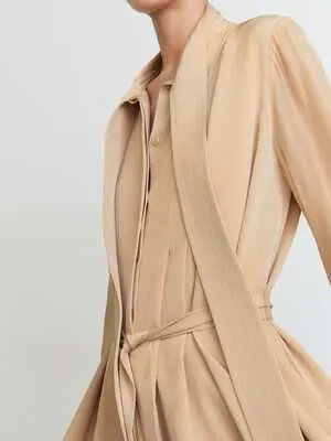 REISS Iman Tie-neck Belted Mini Dress