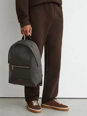 REISS Allen Woven Zipped Backpack